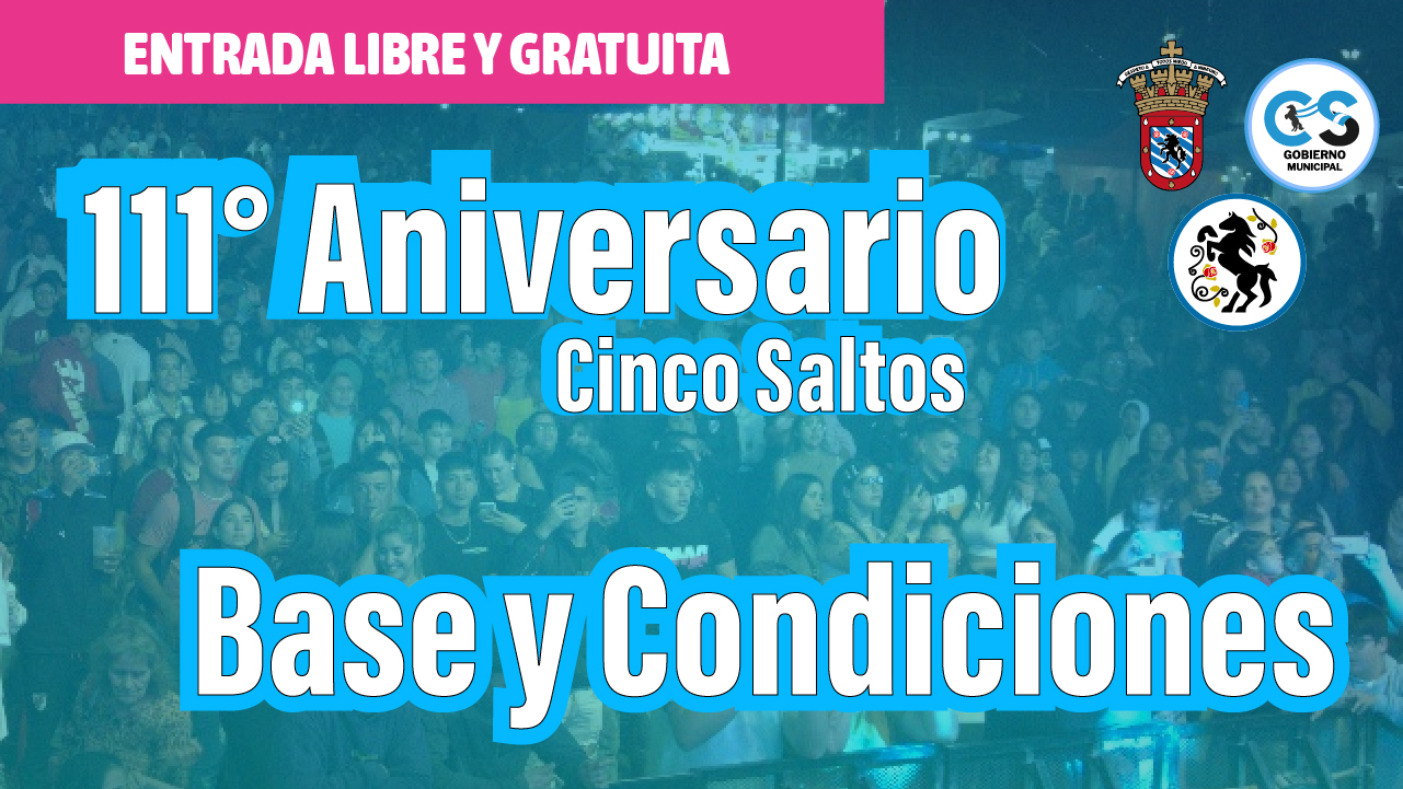 Bases y Condiciones Bono Contribución - 111° Aniversario Cinco Saltos